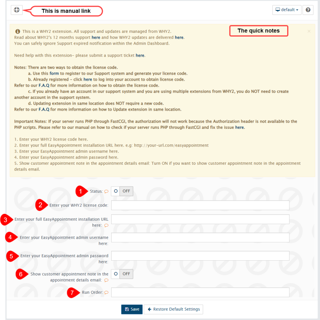 EasyAppt Integration – WHY2 Extensions Manual